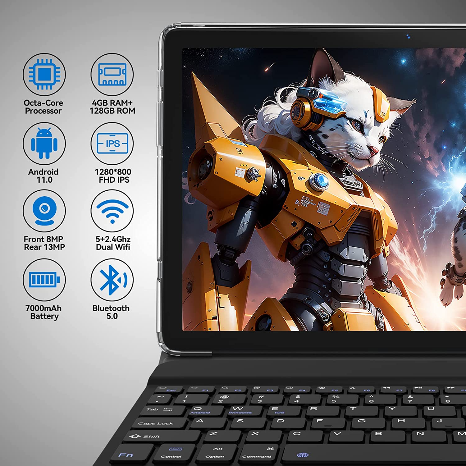 TOOTON Tablet Android Tablet with keyboard - Best Reviews Tablet